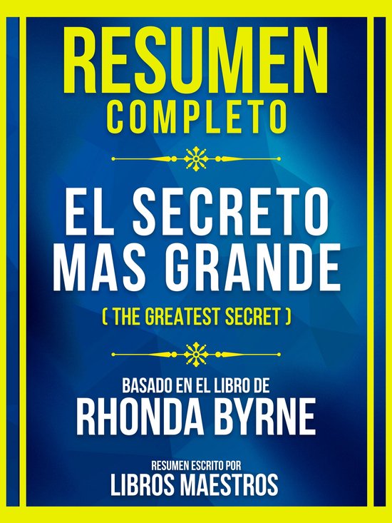 Resumen Completo - El Secreto Mas Grande (The Greatest Secret) - Basado ...