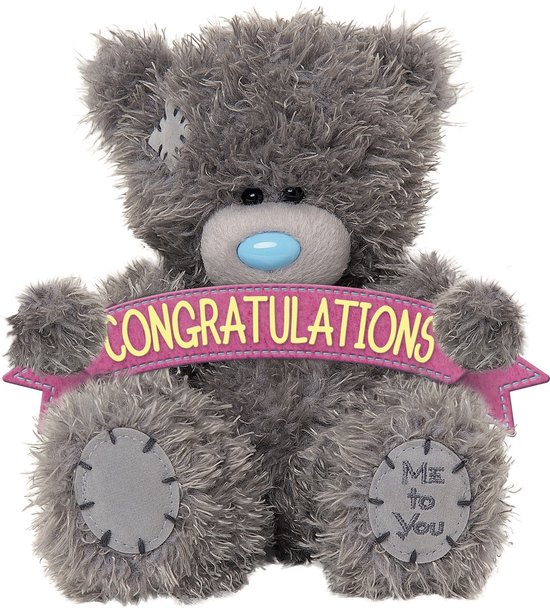 Knuffel - Beer - Congratulations - 11cm | bol