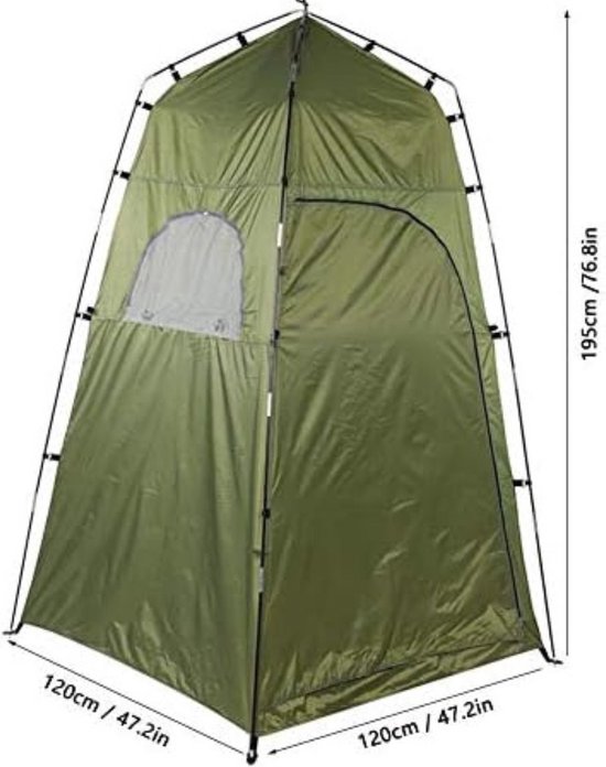 Douchetent - Omkleedtent - Wc tent - Toilettent - Camping - Groen | bol