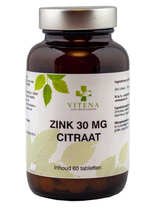 Vitena Zink Citraat 30 mg | bol