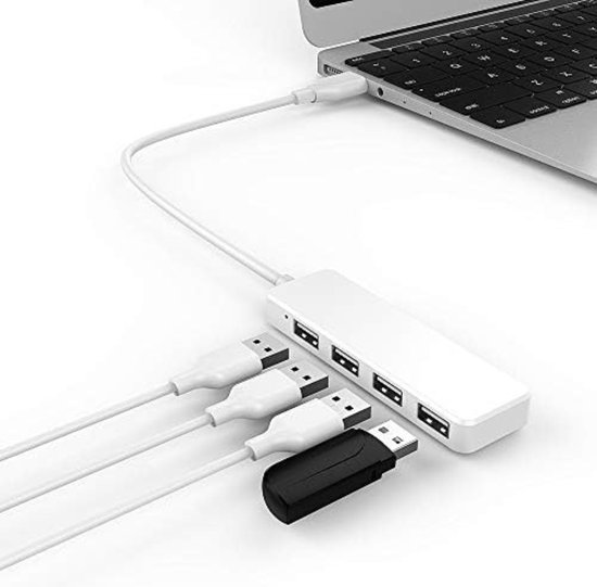 Velox Usb Splitter Voor Laptop - Usb Splitter 4 Poorten - Usb 2.0 Hub ...