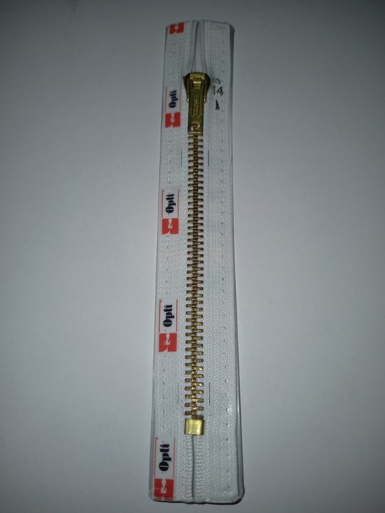 Opti rits 14 cm metaal (goudkleurig) kleur 0009 | bol