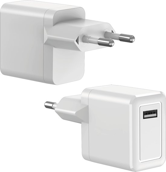 12W USB Stekker met Oplaadkabel - Geschikt voor oudere iPhone en iPad ...