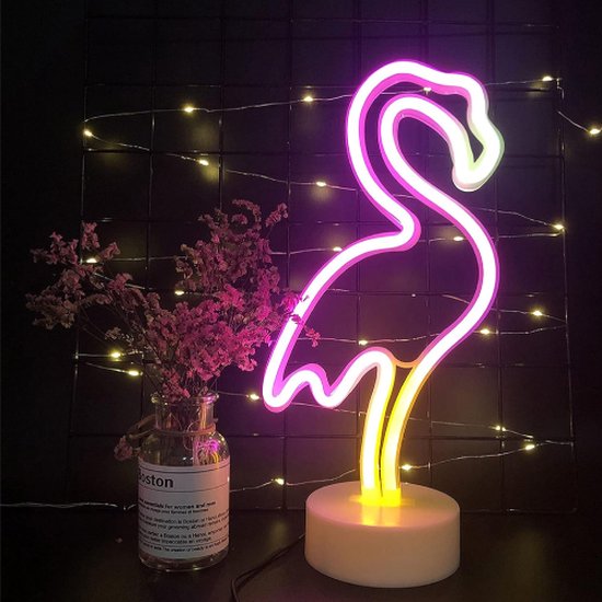 LED Flamingo Neon Signs Flamingo Neon Lights Led Neon Light Bord met ...