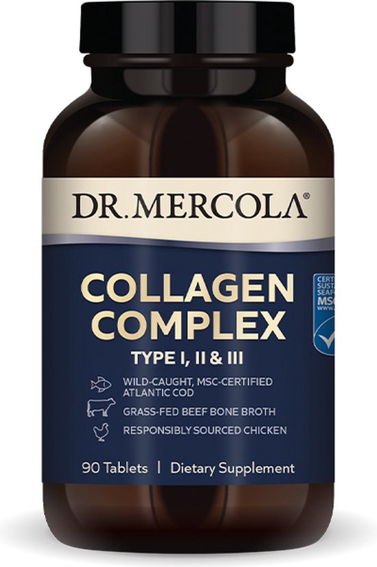 Dr. Mercola - Collagen Complex - Collageen Complex - Type I, II & III - 90 tabletten | bol