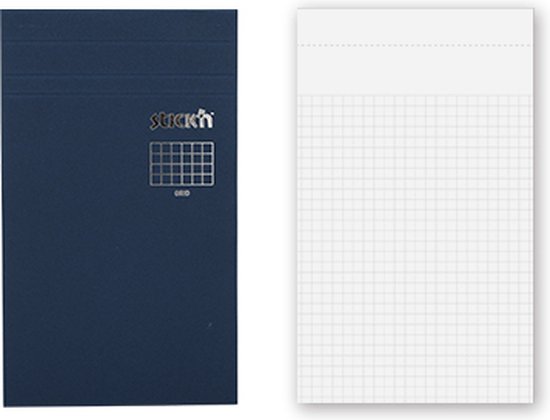 Stick'n Sticky Notitieblok - Memoblok - Ruitjes - 115x190mm - Wit - 5mm ...