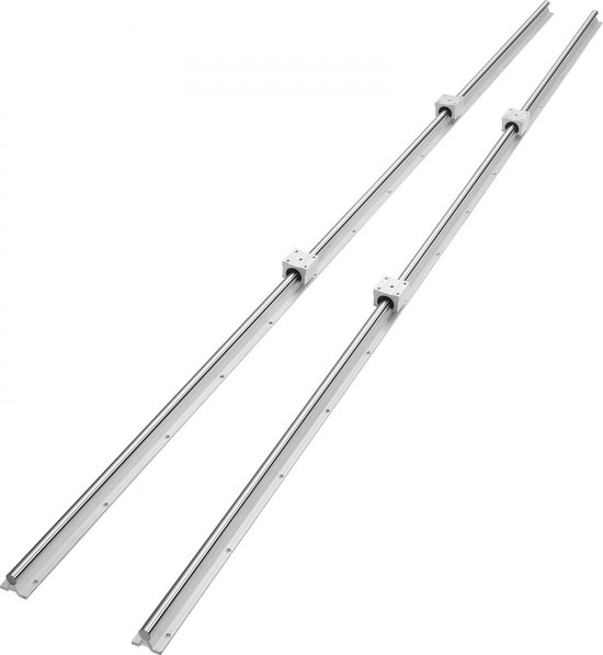Lineaire Geleiding lineaire geleider lineaire rail 2 stuks SBR20-1800mm ...