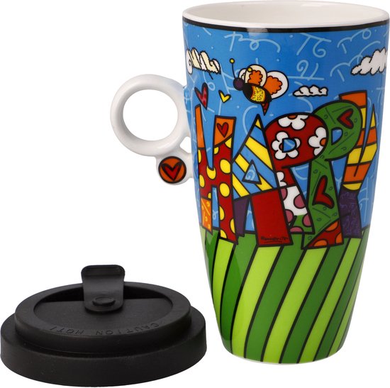 Goebel - Romero Britto | Koffie / Thee Mok Happy | Beker to go ...