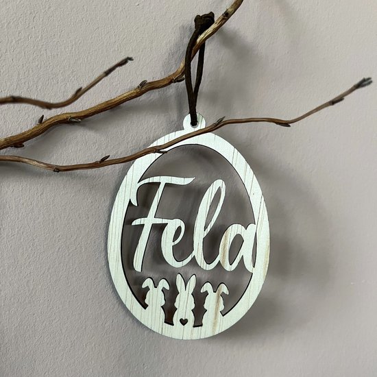 Houten paashanger met naam – Paasei | bol