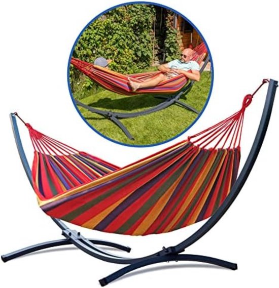 Hangmat met spreidstok - Hangmat met standaard - Hangmat met frame - 3 ...