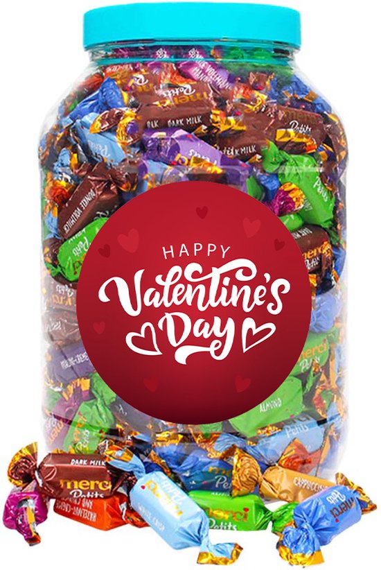 Valentijn chocoladegeschenk - merci Petits chocolade - ca. 1400g | bol