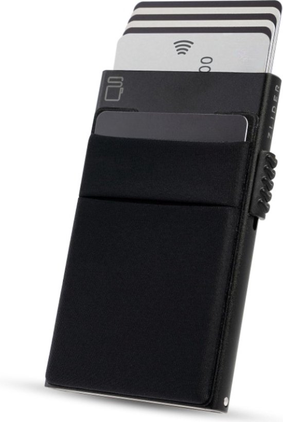 Kaartenetui voor heren met muntenvak, slim portemonnee, kaarthouder met ...