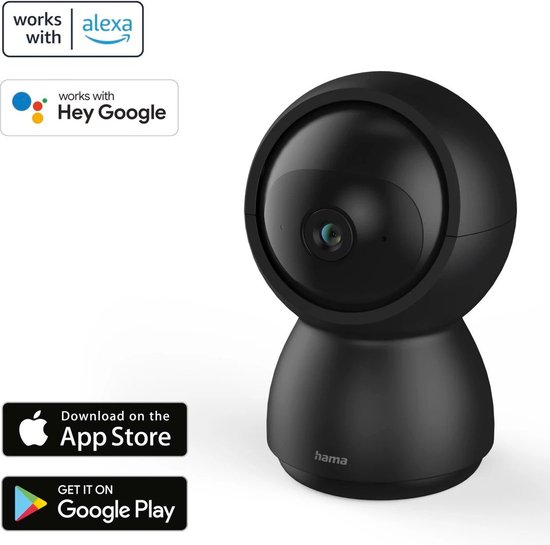 Hama Wi-Fi Bewakingscamera voor Binnen - WLAN Draaibare ...
