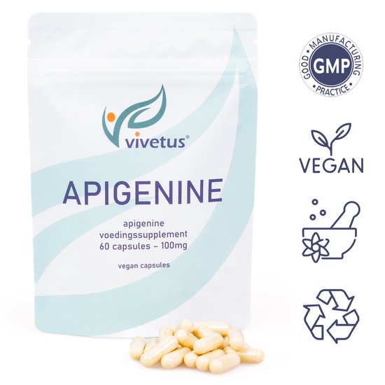 Vivetus® Apigenine - 60 capsules - 100mg - vivetus.nl | bol