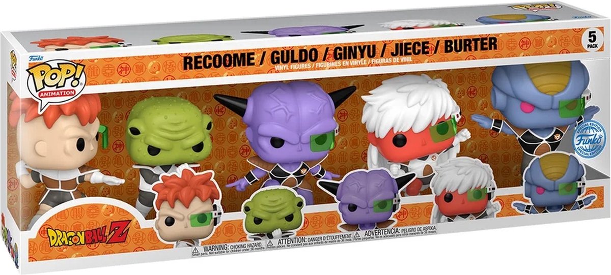 Funko Pop! Dragon Ball Z Ginyu Force 5-pack GITD Exclusive | bol