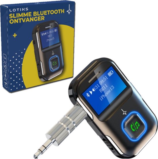 Lotiks Bluetooth Receiver – Bluetooth Ontvanger – AUX Bluetooth 5.0 – 3 ...