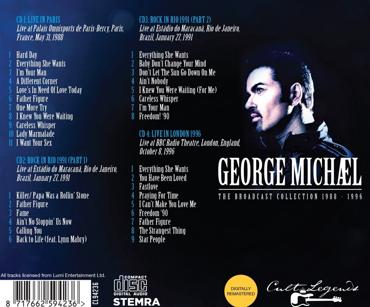 George Michael - The Broadcast Collection 1988-1996 (CD), George ...