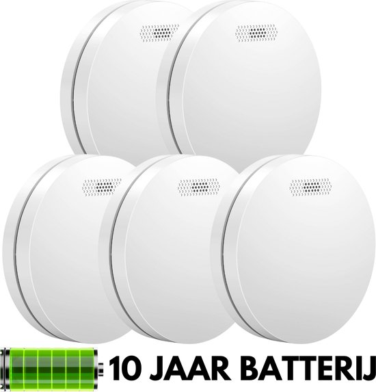 Aroha Safety Pro Rookmelder - 10 jaar batterij & sensor - Extra dun design rookmelder,... | bol