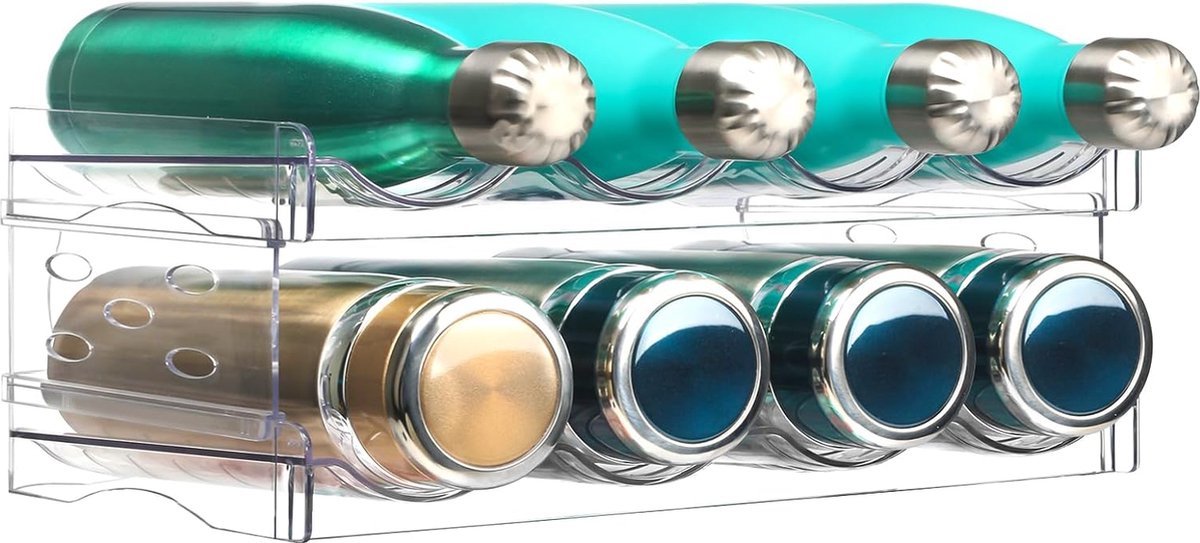 Flessenrek, stapelbaar, flessenrek, koelkast, wijnrek, flessenhouder ...