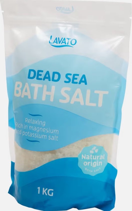 Lavato Dead Sea Bath Salt 1 kg - Dode Zeezout Badzout - Rijk aan ...