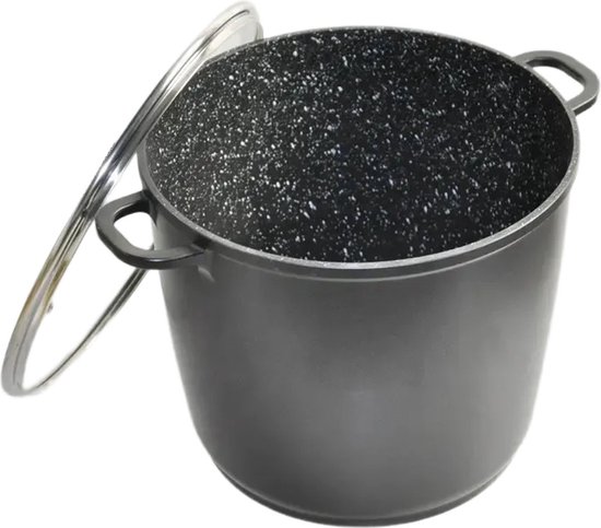 Babij cooking Soeppan - Diepe Braadpan - Marmeren Coating - 28 cm ...