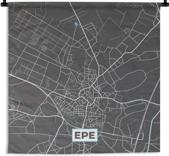 Wandkleed - Wanddoek - Epe - Stadskaart - Plattegrond - Kaart - 150x150 ...