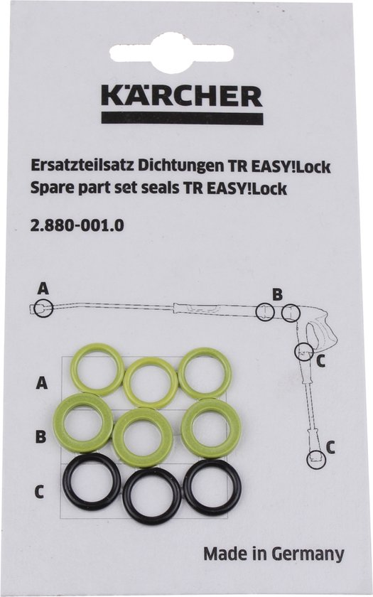 KARCHER - Onderdelenset afdichtingen TR EASY!LOCK - 28800010 | bol
