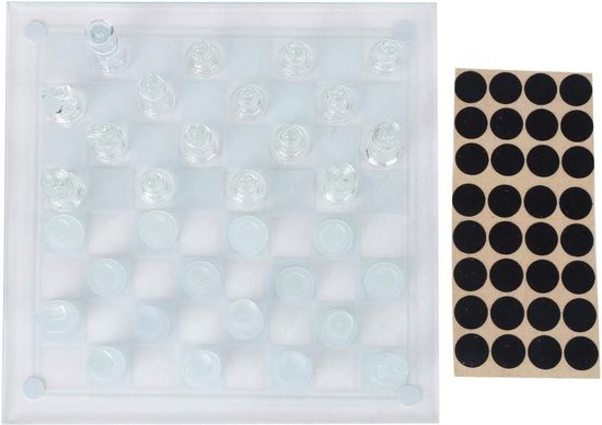 Dambord - Dambord met Damstenen - Familiespel - Damset - Schaakbord ...