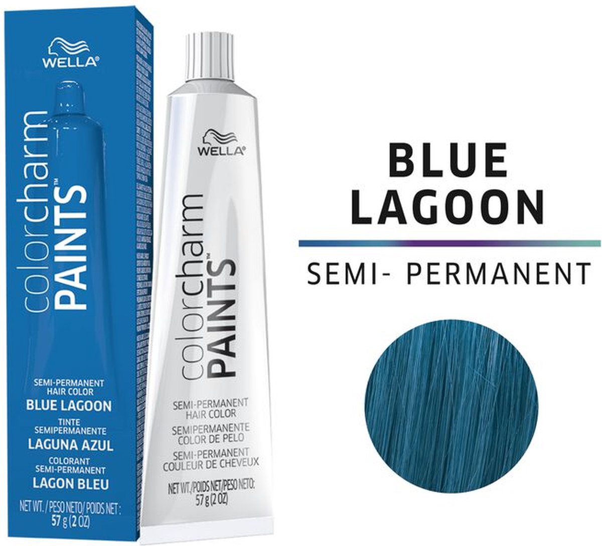 Wella Color Charm Paints - Blue Lagoon - Semi Permanent Haircolour ...