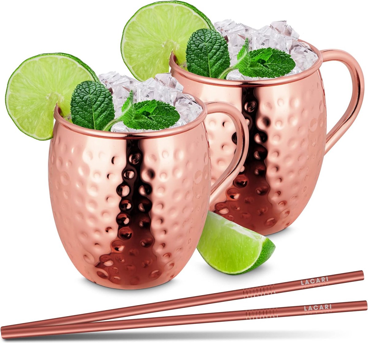 Moscow Mule beker | koperen beker 470 ml | ORIGINELE set van 2 x ...