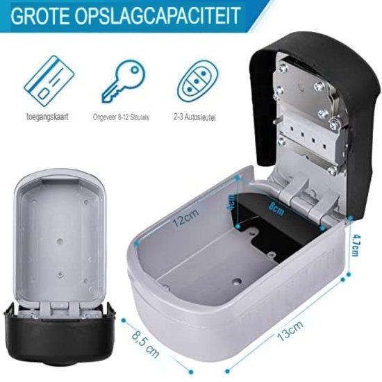 Sleutelkastje Buiten met Code - Sleutelkluis voor Buiten - Sleutelkluis ...