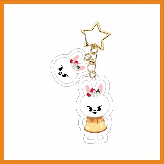 KPOP Stray Kids SKZOO SKZ Leebit - Lee Know Plastic Keyring Acrylic ...
