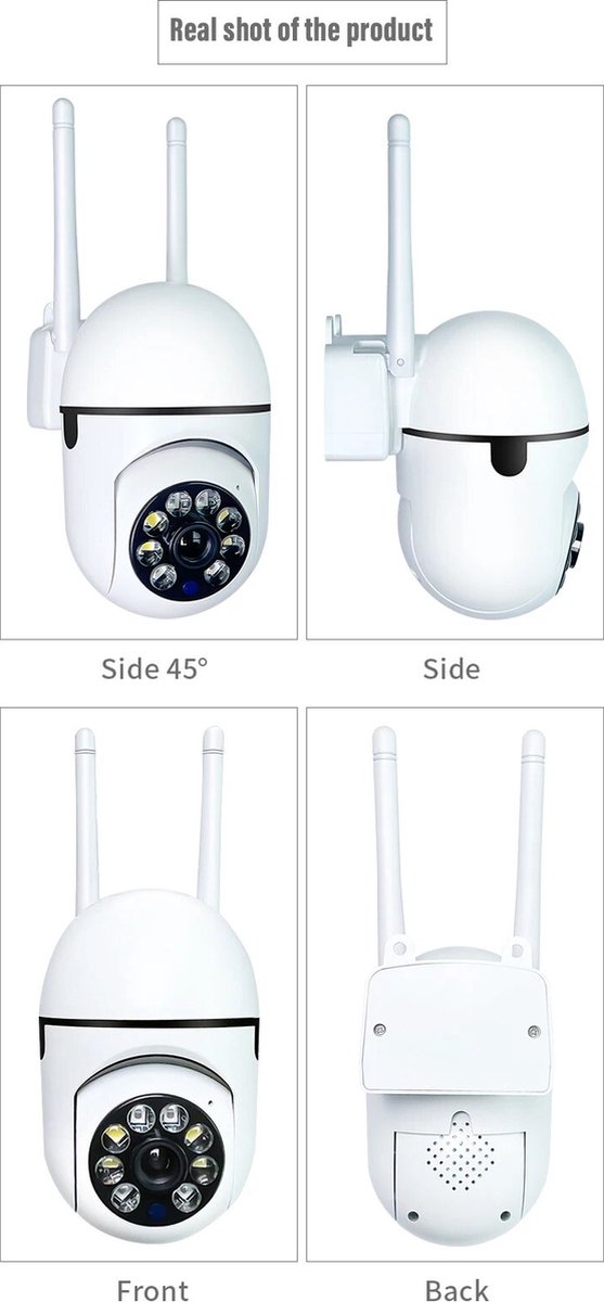 Beveiligingscamera Full HD Night Vision Muurbevestiging ...