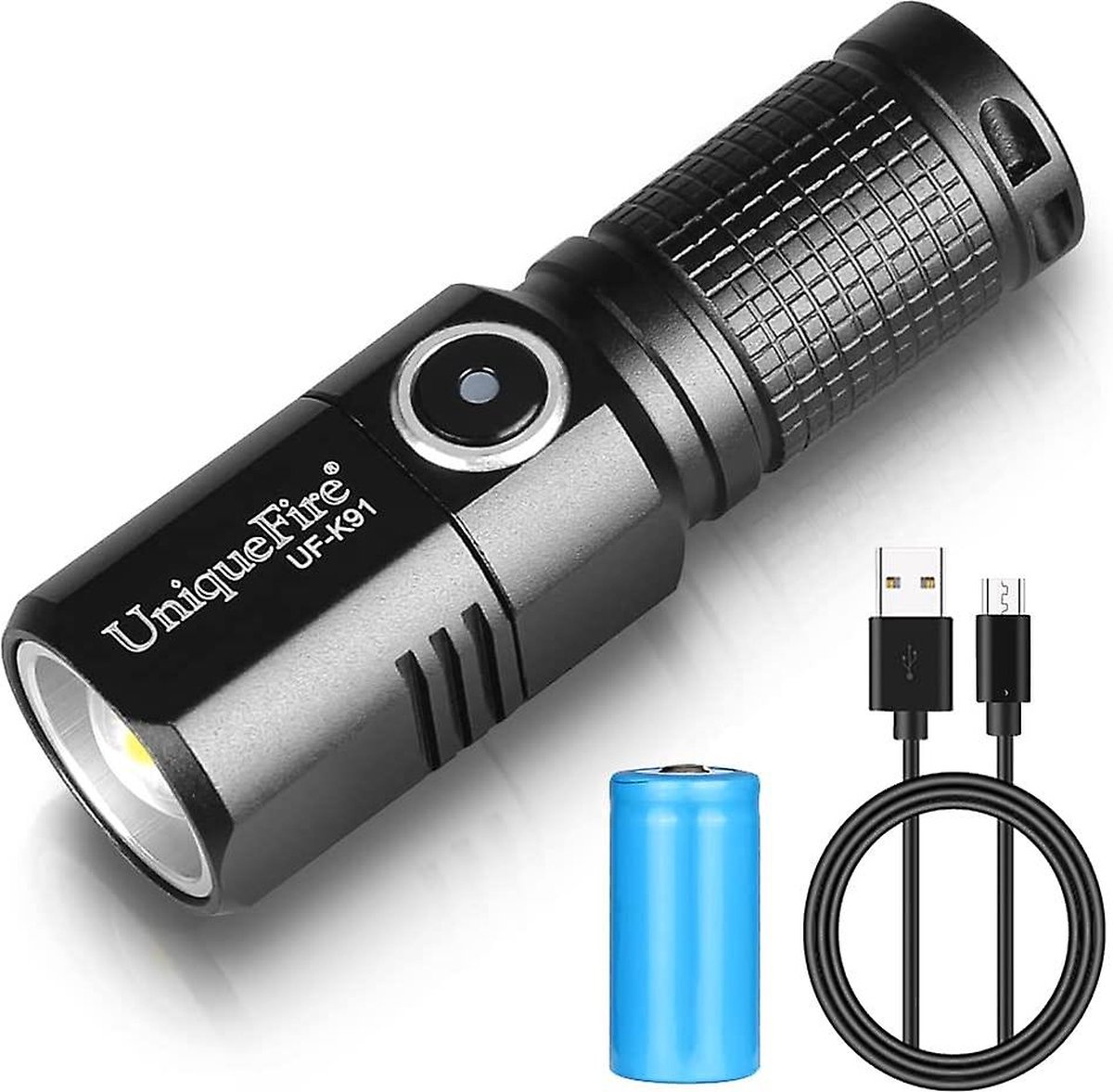 Mini LED Zaklamp op Batterijen - Zaklamp Batterij - Militaire Zaklamp - Kamperen &... | bol