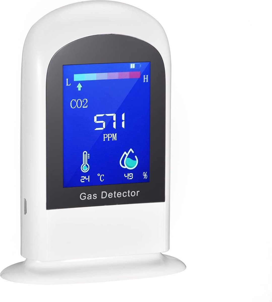 CO2 meter - CO2 meter binnen - Luchtkwaliteitsmeter - Koolstofdioxide ...