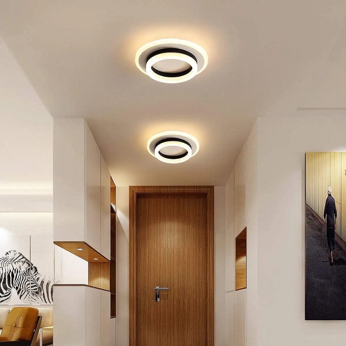 LuxiLamps - Moderne Acryl Plafond Verlichting - LED Rond Plafondlamp ...