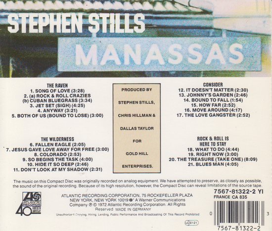Manassas, Manassas | CD (album) | Muziek | bol