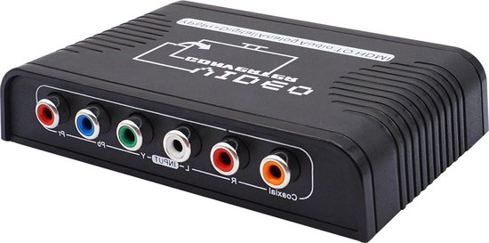 Video/Audio Converter - RCA+Y/PB/PR Component naar HDMI - Video ...