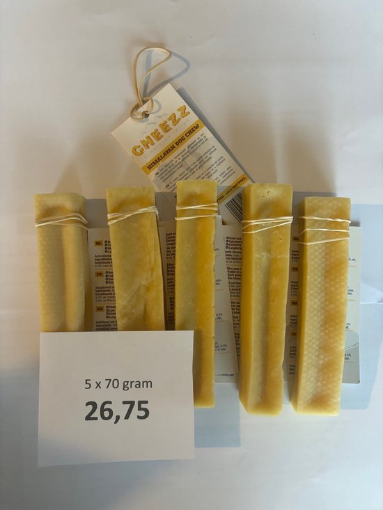 Cheezz - Himalayan Dog Chew - Yak - 70 gram 5 stuks | bol