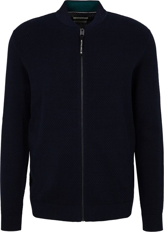 TOM TAILOR structured knit jacket Heren Vest - Maat XXL | bol