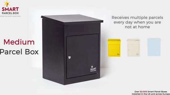Smart Parcel Box - Pakketbrievenbus van gemiddelde grootte, grijs | bol