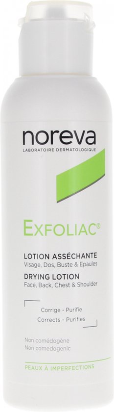 Noreva Exfoliac Drying Lotion - Zuivert & corrigeert - Gezicht, rug ...