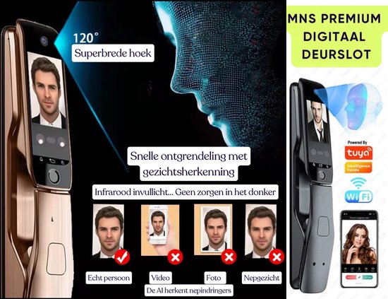 Slimme Digitaal Deurslot met Intercomsysteem - Gezichtsherkenning ...