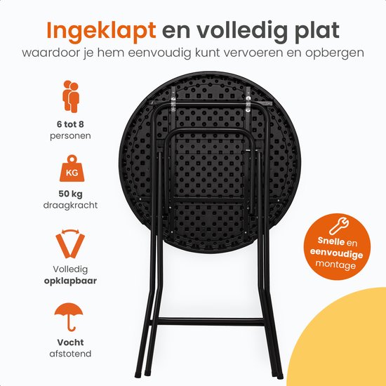 Goliving Statafel – Inclusief Statafelhoes – Statafelrok – Inklapbaar – Stevige... | bol