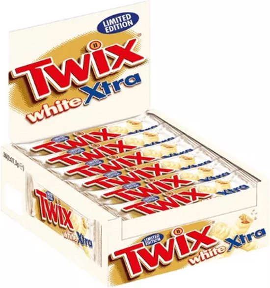 Twix - Chocoladereep White Xtra - 30 repen | bol