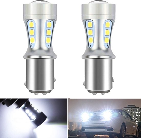 Vctparts® Ba15s Led Wit 1156 Achterlicht Set Bol 6578