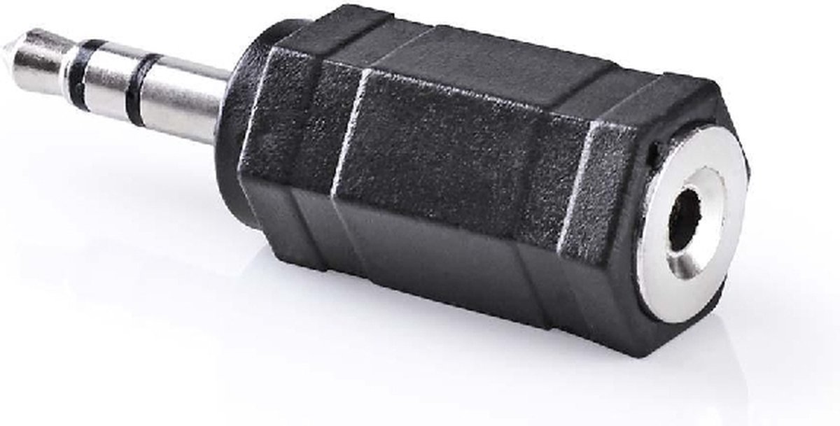 2,5mm (v) - 3,5mm Stereo Jack (m) Adapter - Zwart | bol