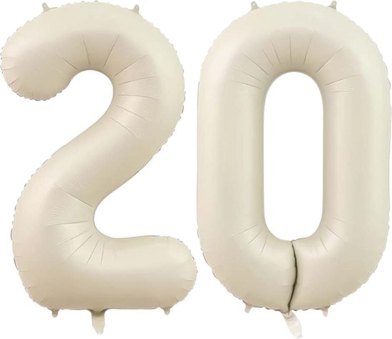 Cijfer Ballonnen Ballon Cijfer 20 Verjaardag Versiering Feest Helium ...