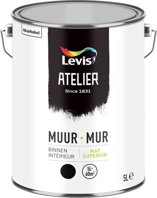 Levis Atelier Muur Binnen Mat Superior - 10L - Wit | bol
