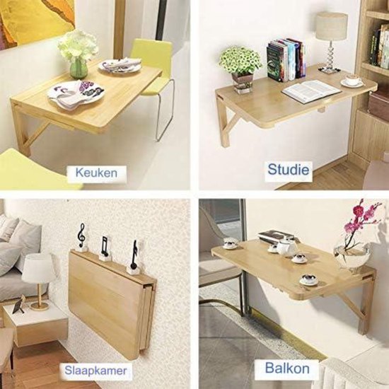 Inklapbare Bureau - Wandbureau Inklapbaar - Wandbureau - Bureau Muur ...